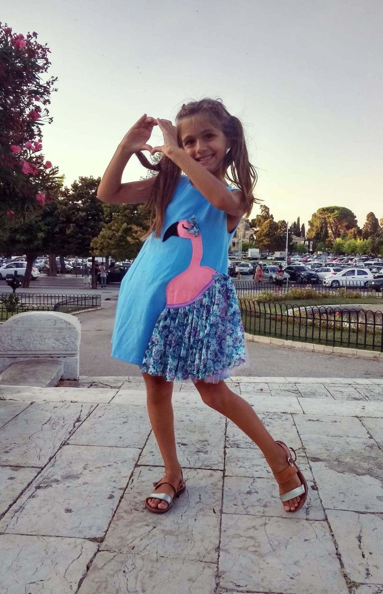 Flamingo Dress Girl's Dress With Flamingo Flamingo Dancer Toddler Dress ...