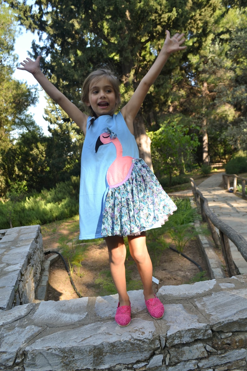 Flamingo Dress Girl's Dress With Flamingo Flamingo Dancer Toddler Dress ...