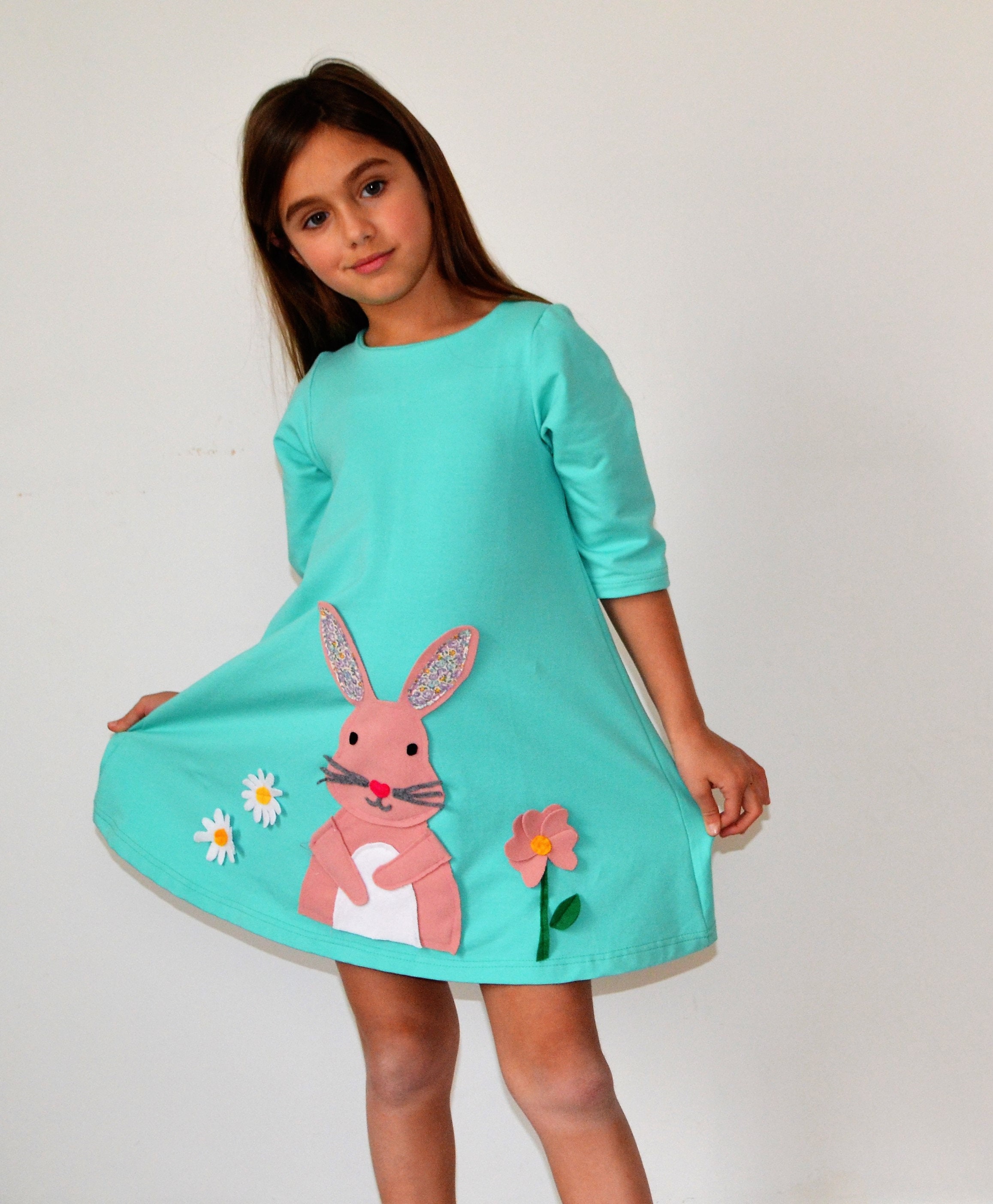 Easter Bunny Bunny Dress Easter Dress Girl's Dress Easter Outfit Infant ...