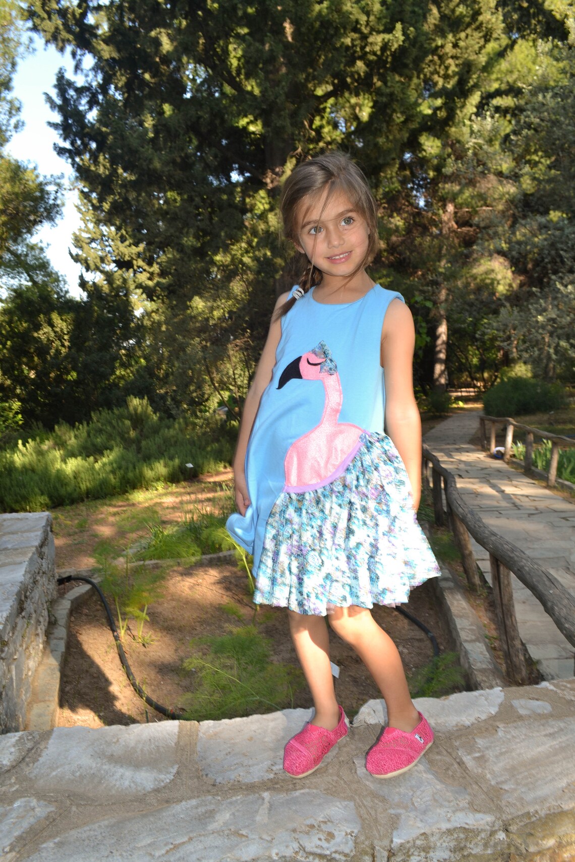 Flamingo Dress Girl's Dress With Flamingo Flamingo Dancer Toddler Dress ...