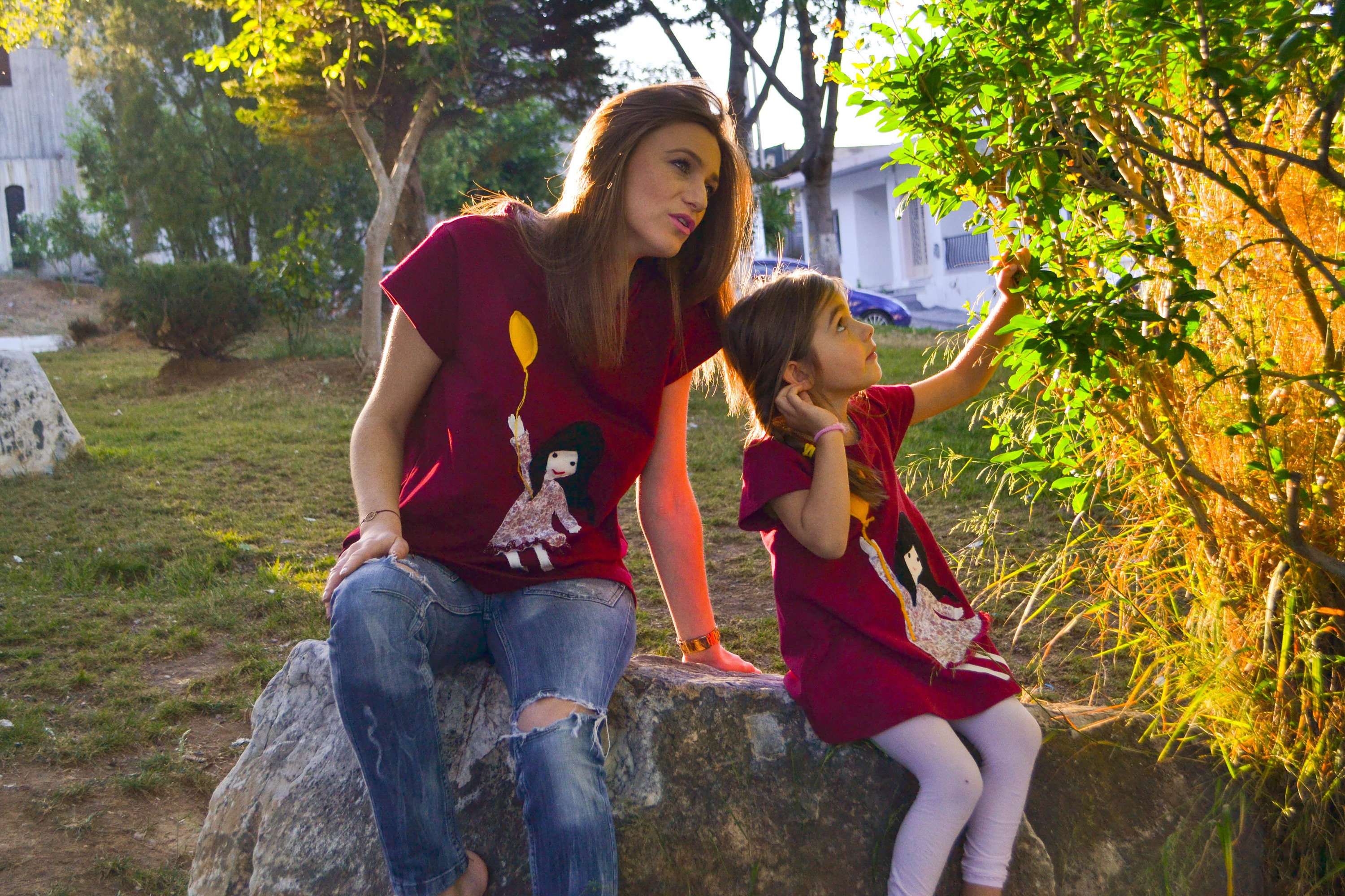 Mama Tochter Outfit Matching Outfit Girl With Balloon Mother's Day Gift ...