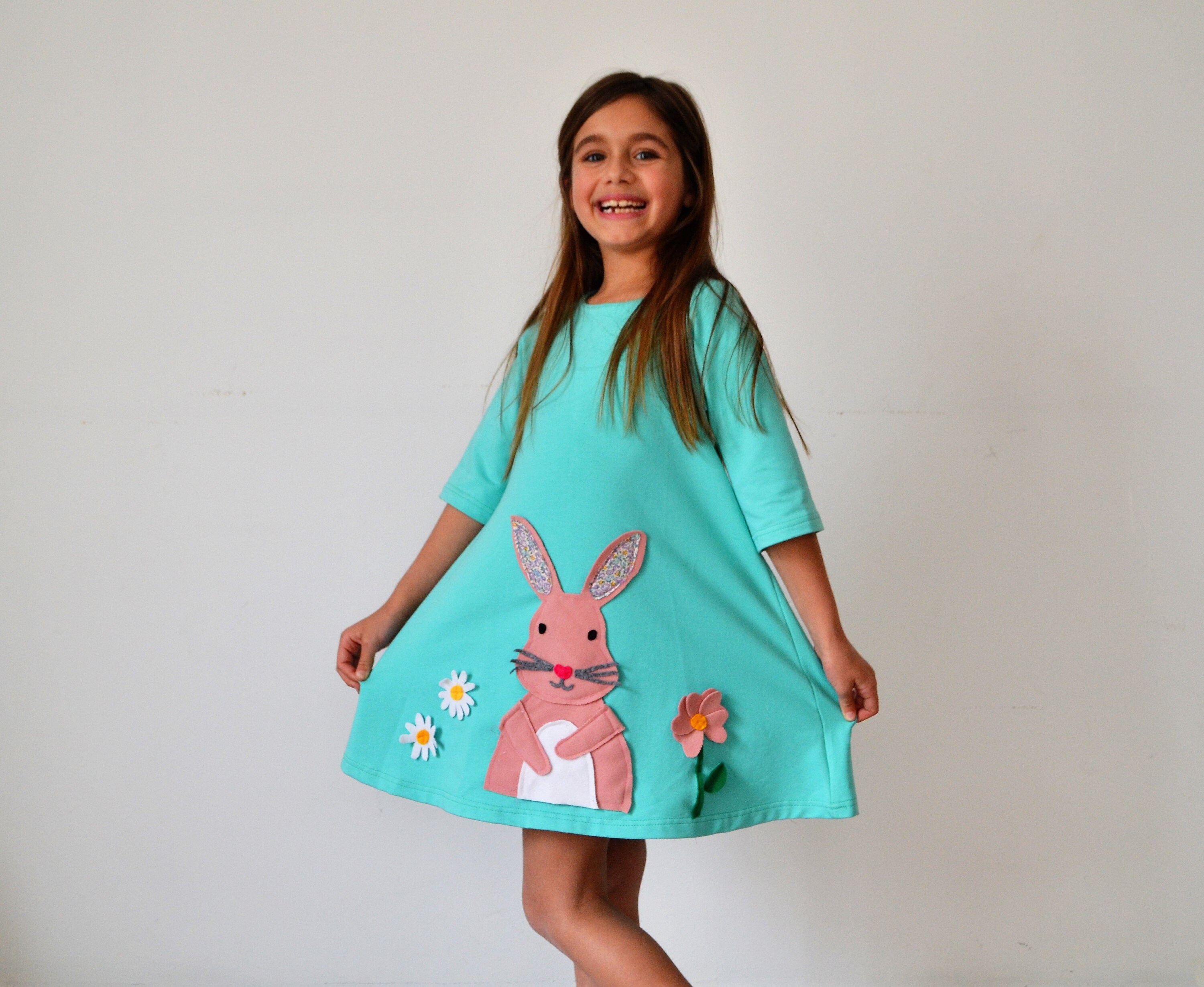 Easter Bunny Bunny Dress Easter Dress Girl's Dress Easter Outfit Infant ...
