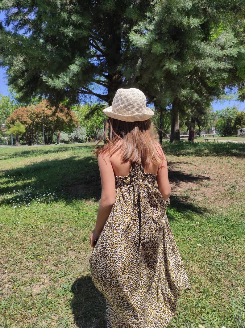 Leopard Print Dress Leopard Maxi Dress Leopard Girls Dress - Etsy
