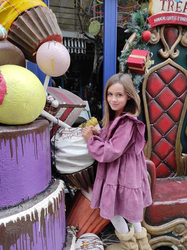 Ruffled Corduroy Dress Raspberry Dress Girls Dress Winter | Etsy