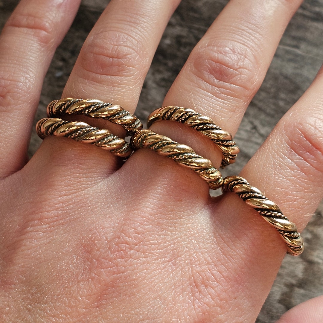 Vintage Finnish Middle Ages Viking Style Twisted Bronze Ring by ...