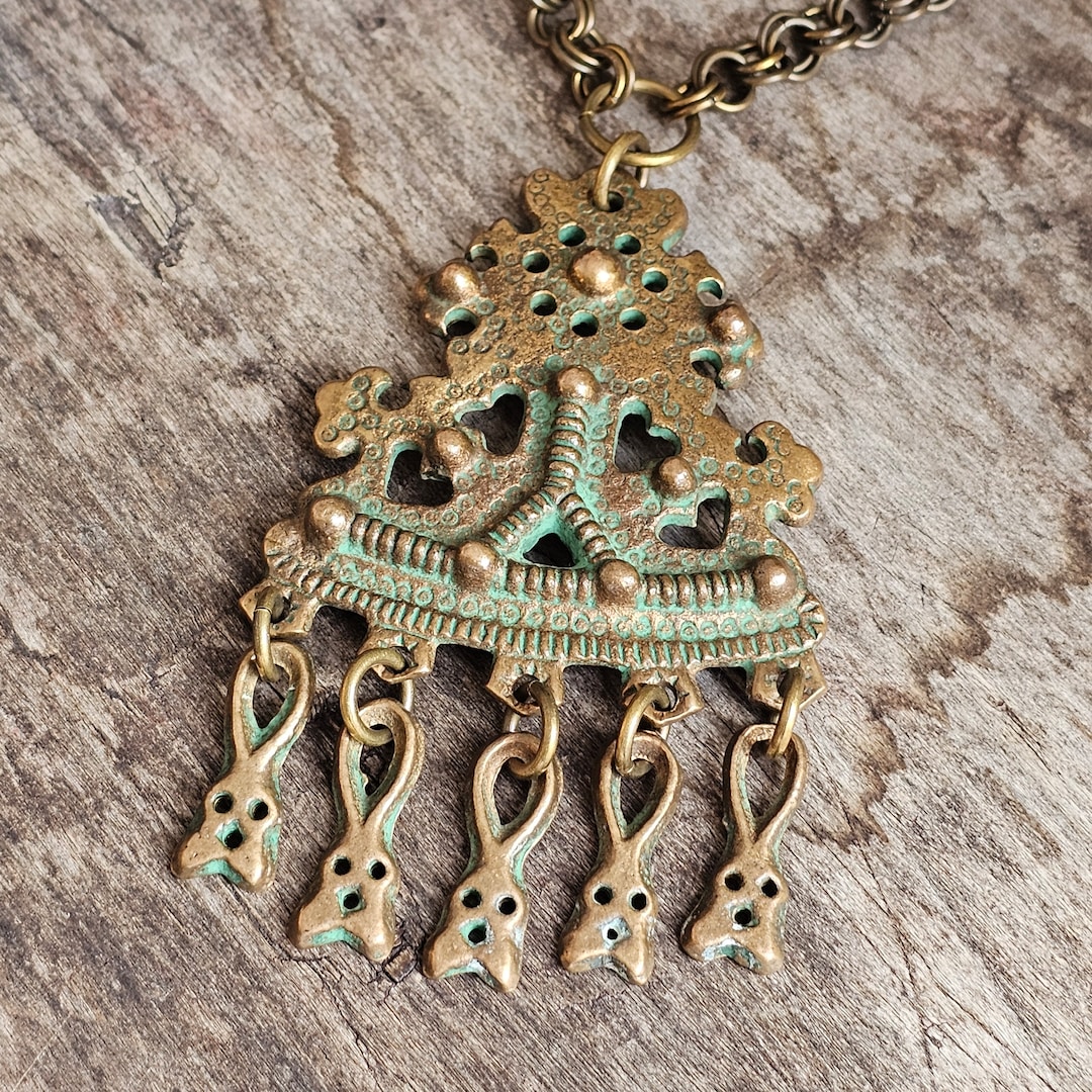 Kalevala Koru’s Viking Style Bronze Karkun Necklace - Medieval Design ...