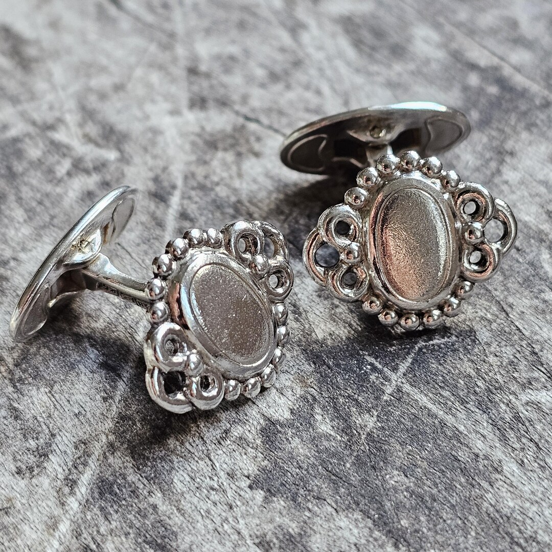 Vintage Early 1950s Art Deco Style Finnish Silver Cufflinks by K ...