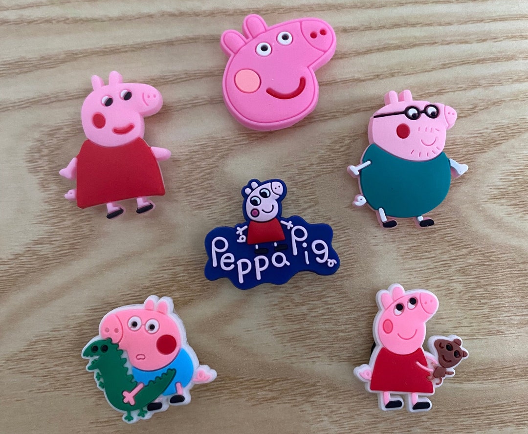 Peppa Pig Style Crocs Charms Shoe Jibbitz Croc Clog Charm Jibbit ...