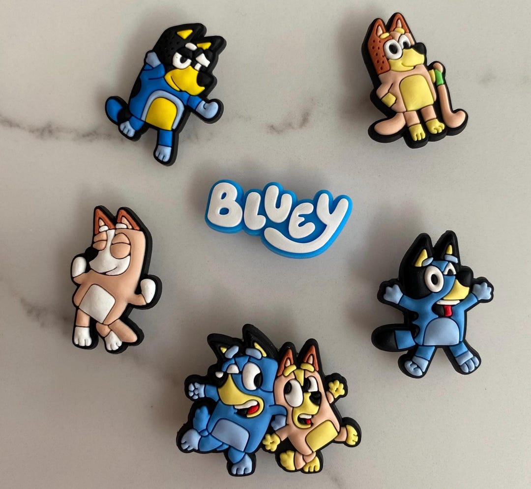 Bluey Dog Cartoon Style Crocs Charms Shoe Jibbitz Croc Clog Charm ...