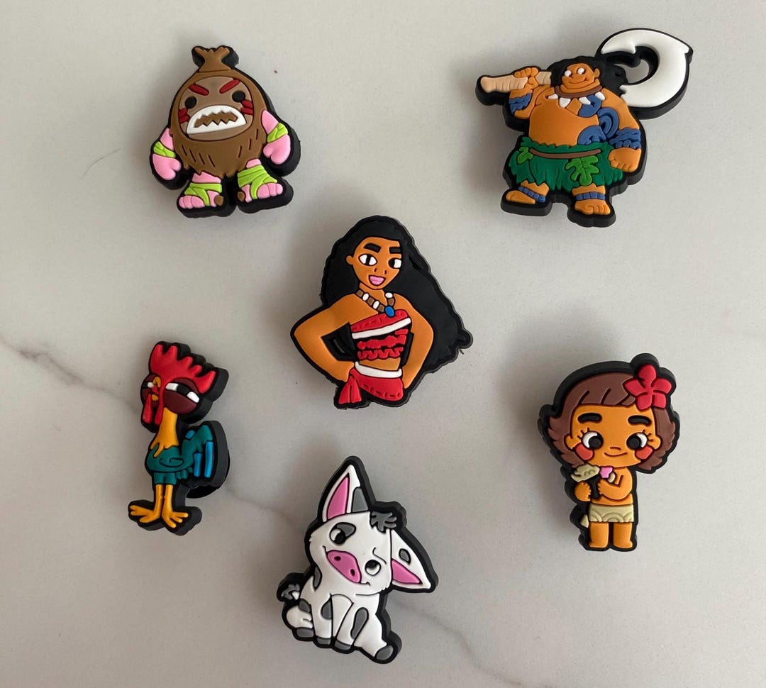 Disney Moana Cartoon Style Crocs Charms Shoe Jibbitz Croc Clog Charm ...