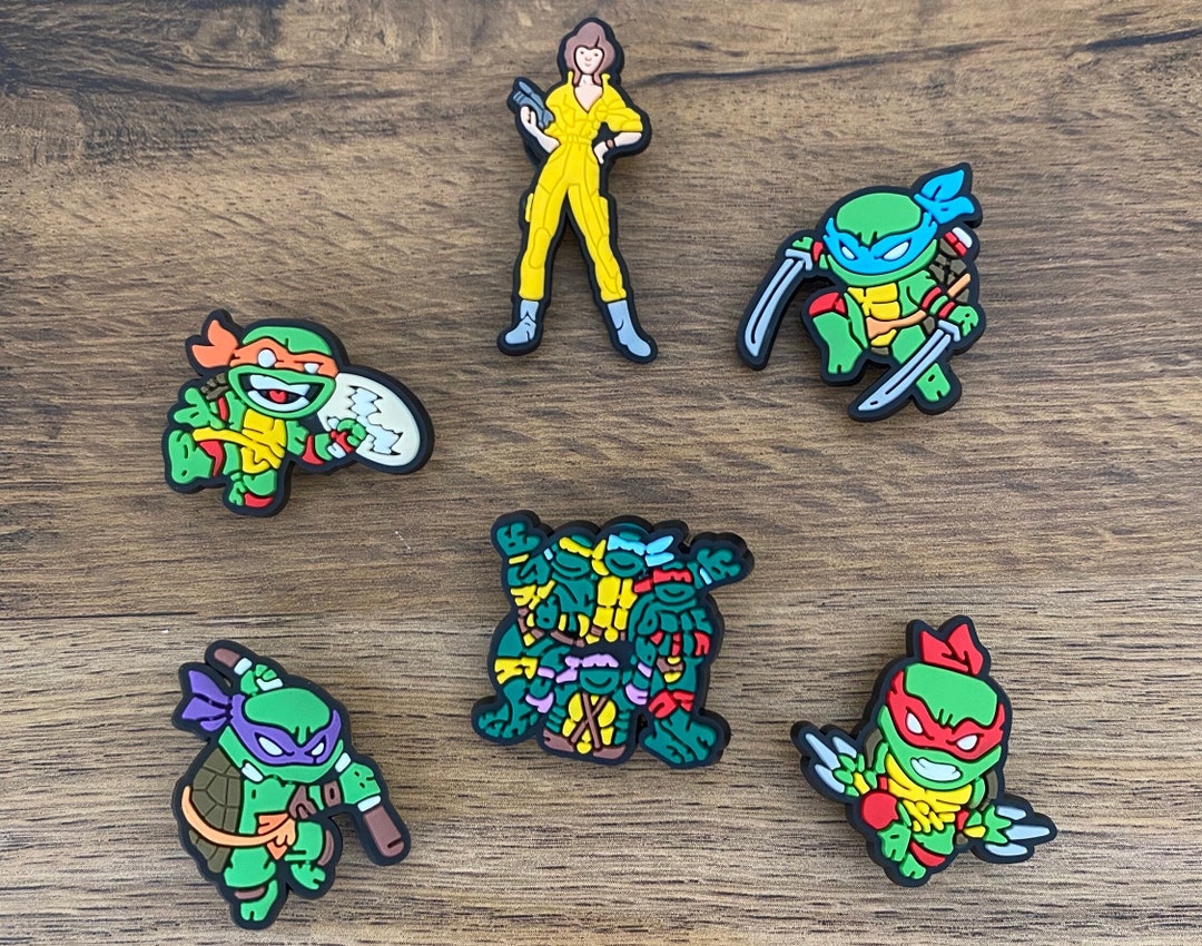 Teenage Mutant Ninja Turtles TMNT Style Crocs Charms Shoe Jibbitz ...