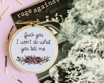 Punk Cross Stitch | Etsy