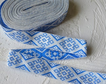 Red White Gold Ethnic Trim Jacquard Ribbon Trim Woven Border Embroidery ...