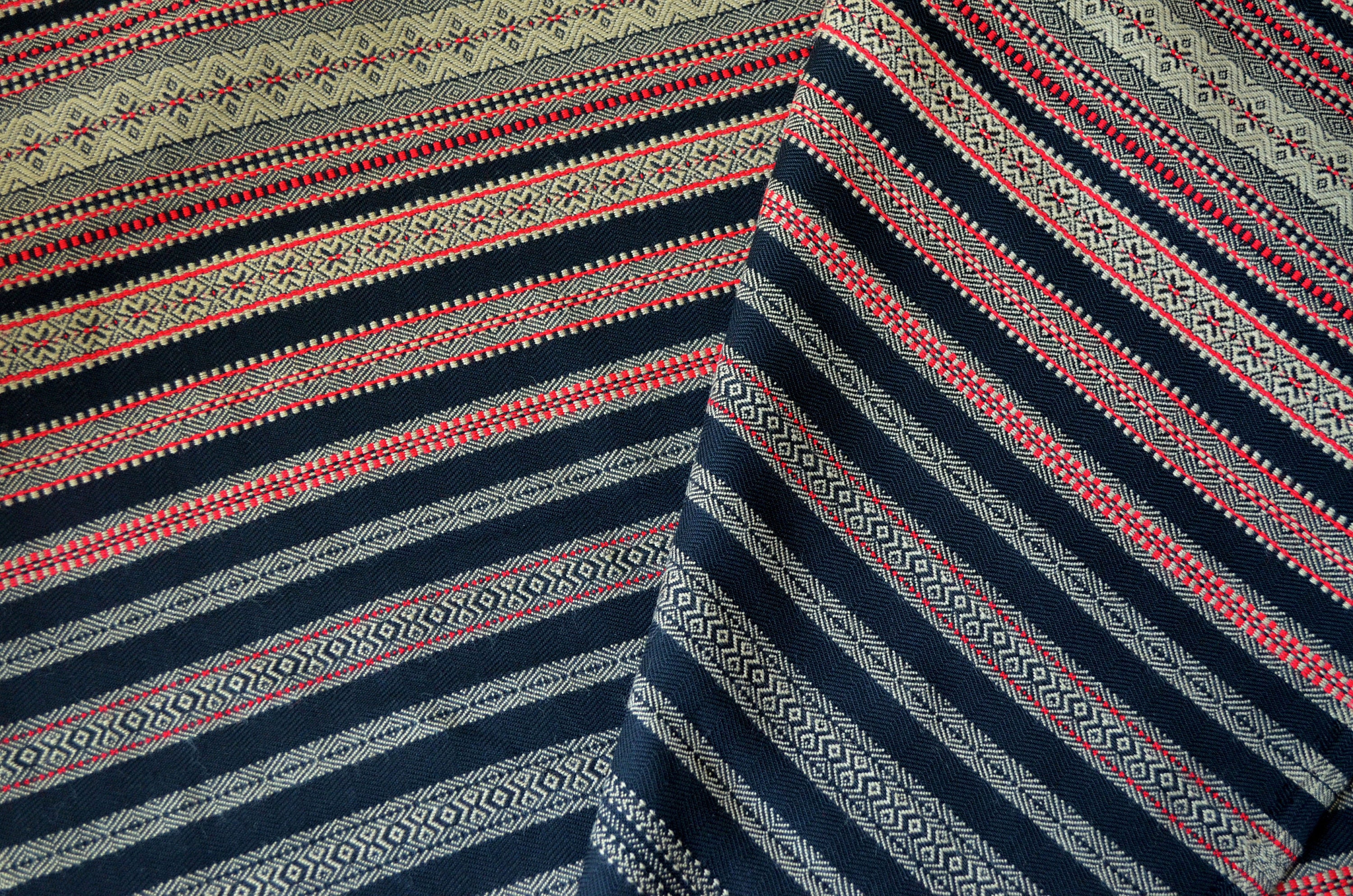 Black Red Beige Ukrainian Ethnic Fabric Folkloric Style Boho | Etsy