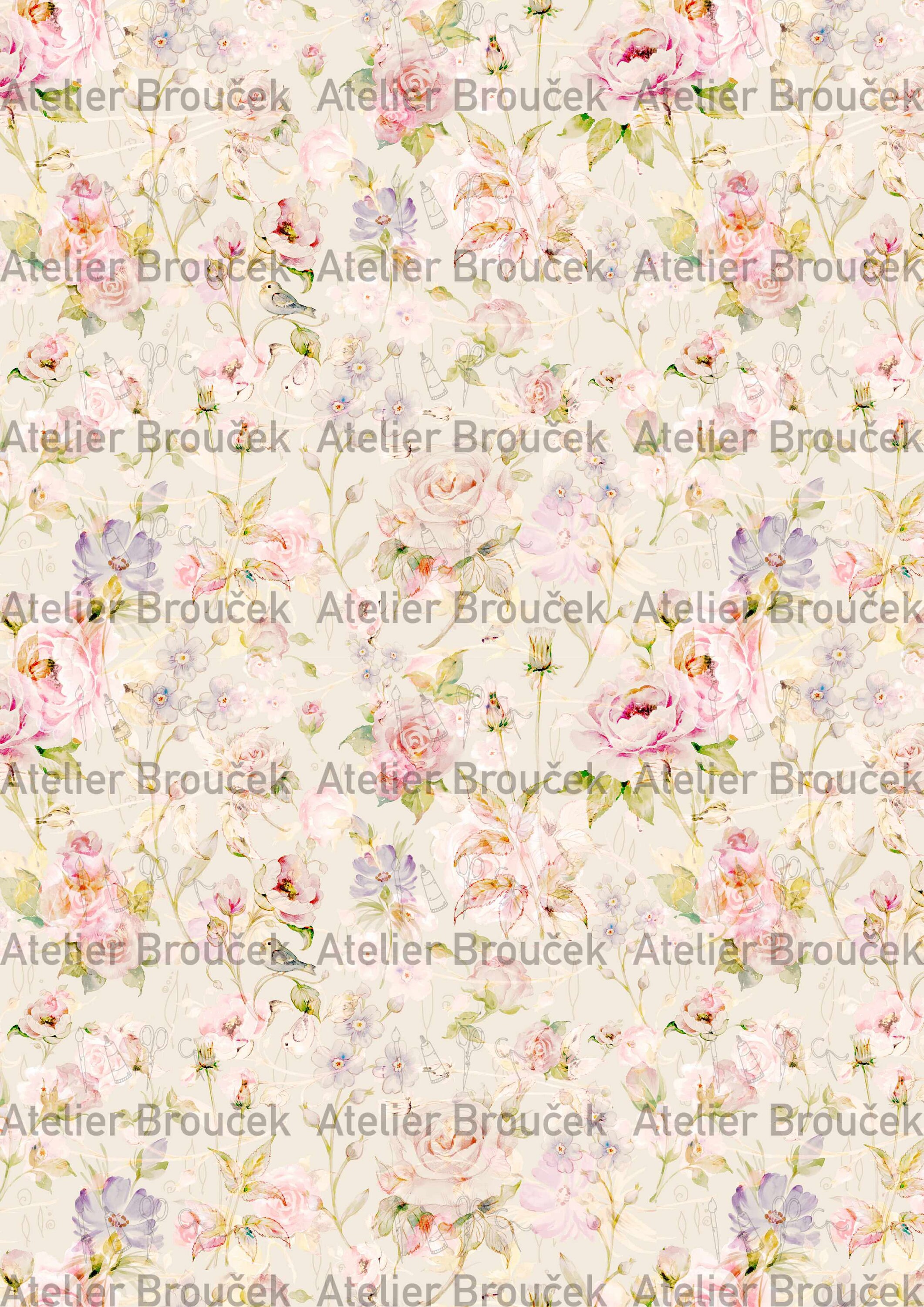 10 Shabby Chic Romantic Papers - Digital JUNK Journal Printable ...