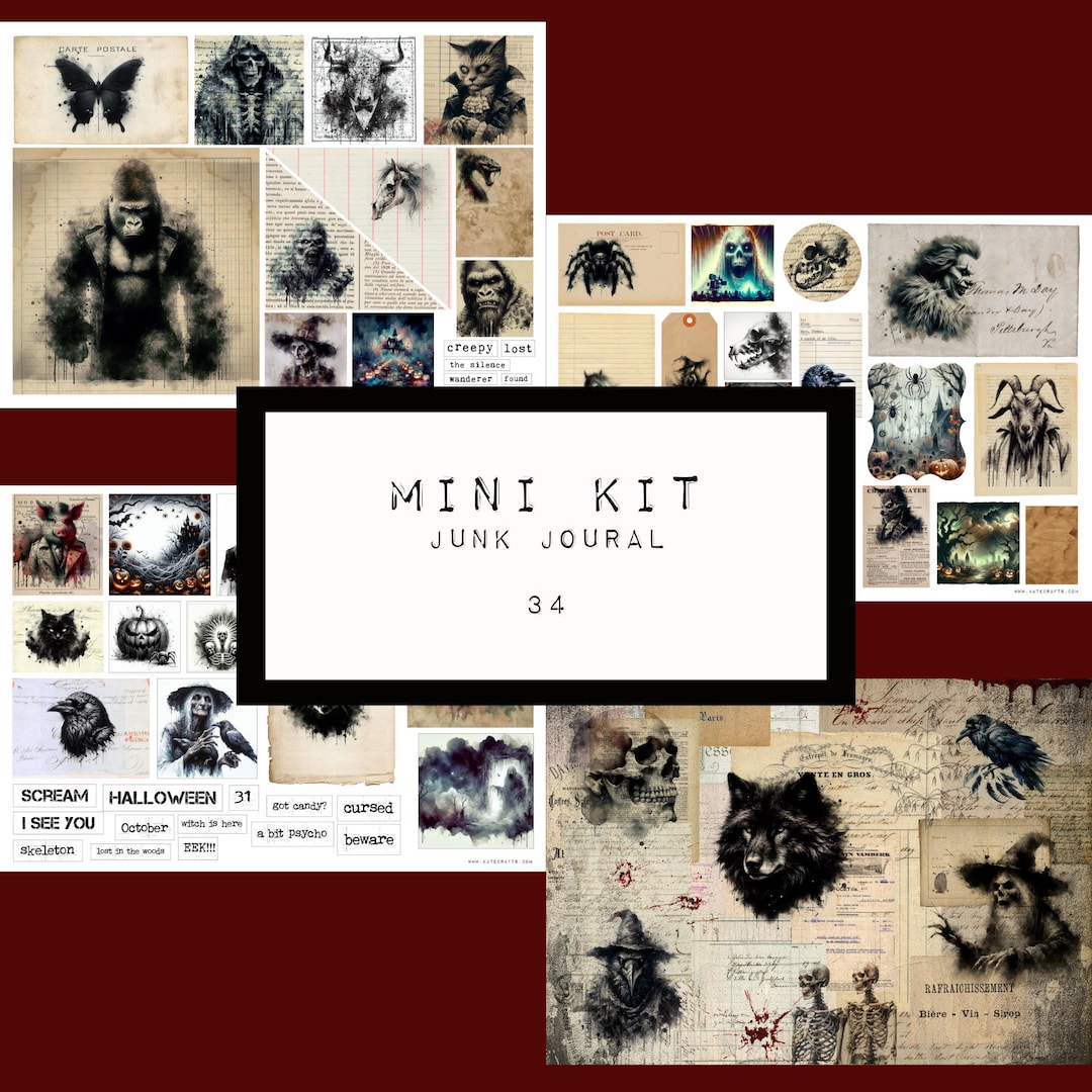 MINI KIT - Junk Journal - Nr34, Digital JUNK Journal Printable, Journal ...