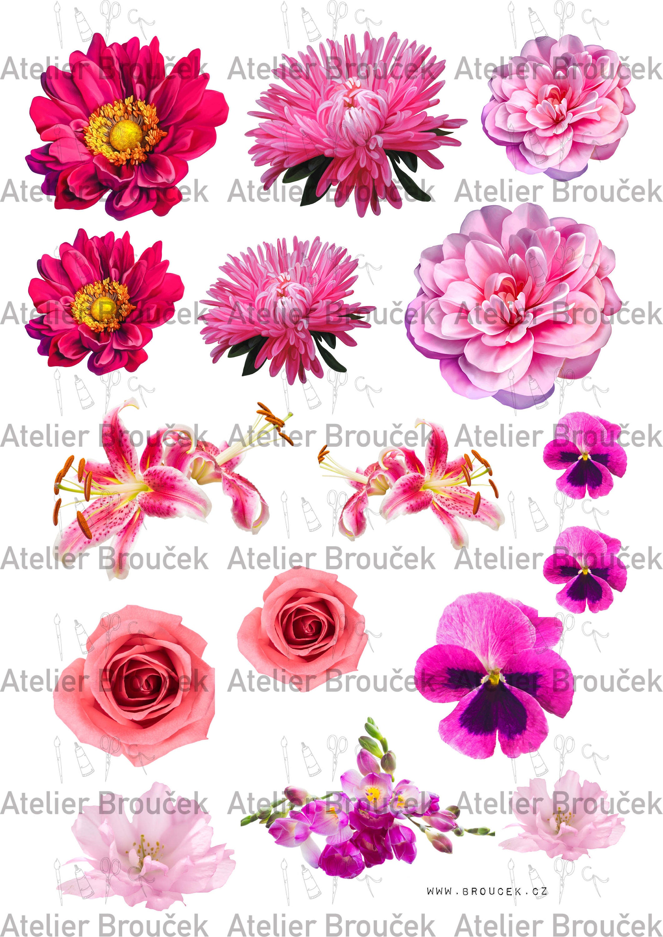 PINK FLOWERS Digital JUNK Journal Printable Journal - Etsy