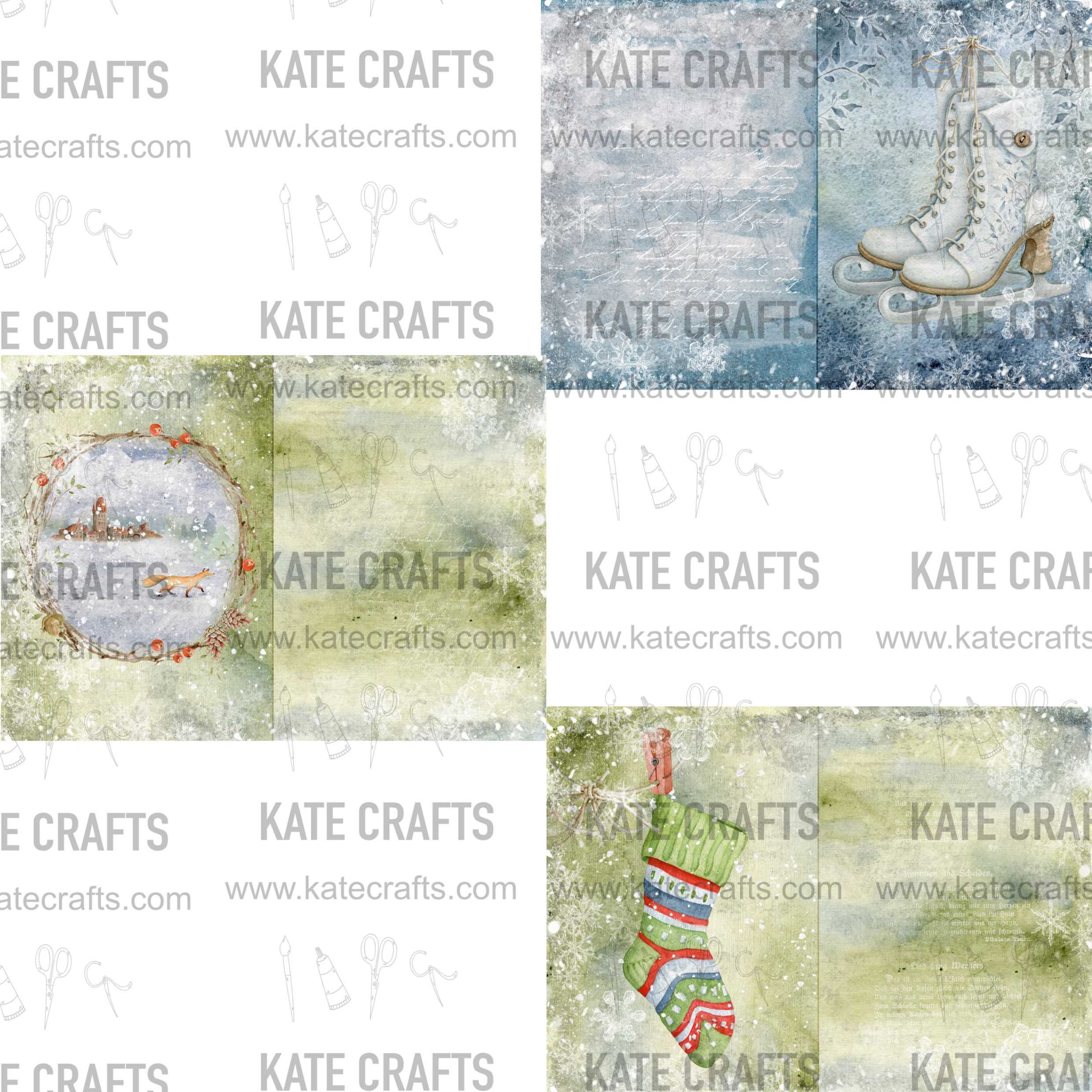 MAGIC WINTER Journal Pages, Digital Download, Christmas Printable, Junk ...