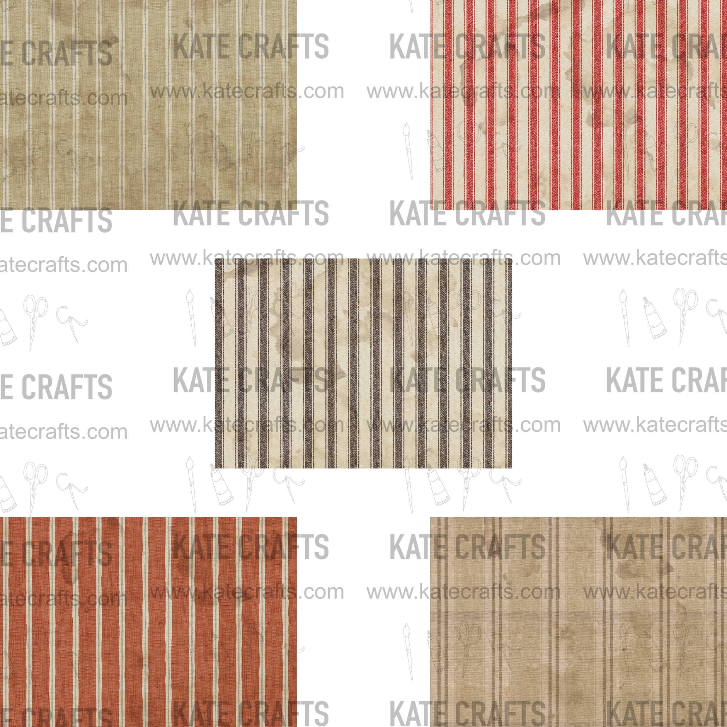 VINTAGE FABRIC Digi Papers, JUNK Journal Printable, Digital Download ...