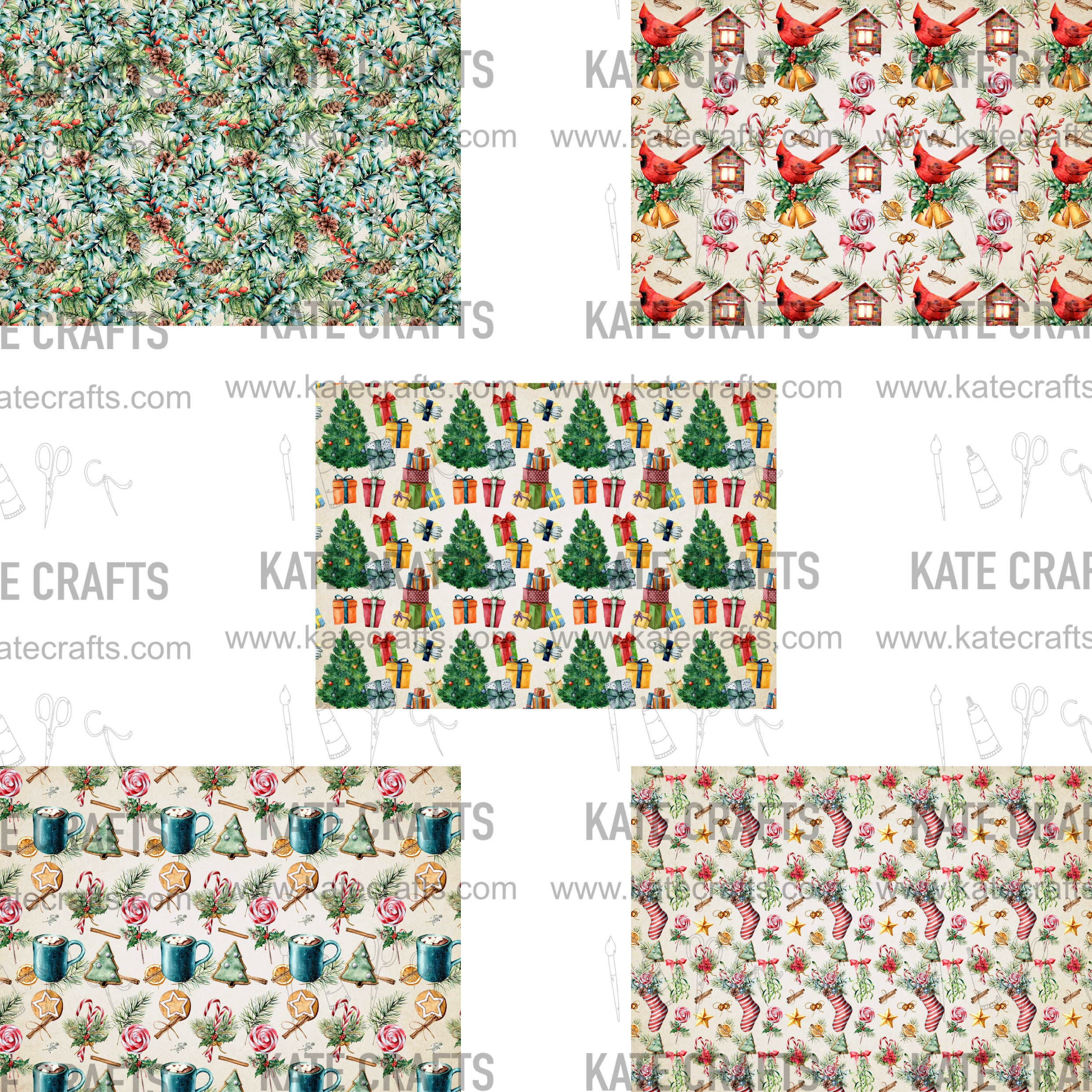 CHRISTMAS Digi Papers, 30 Pages ,digital JUNK Journal Printable ...