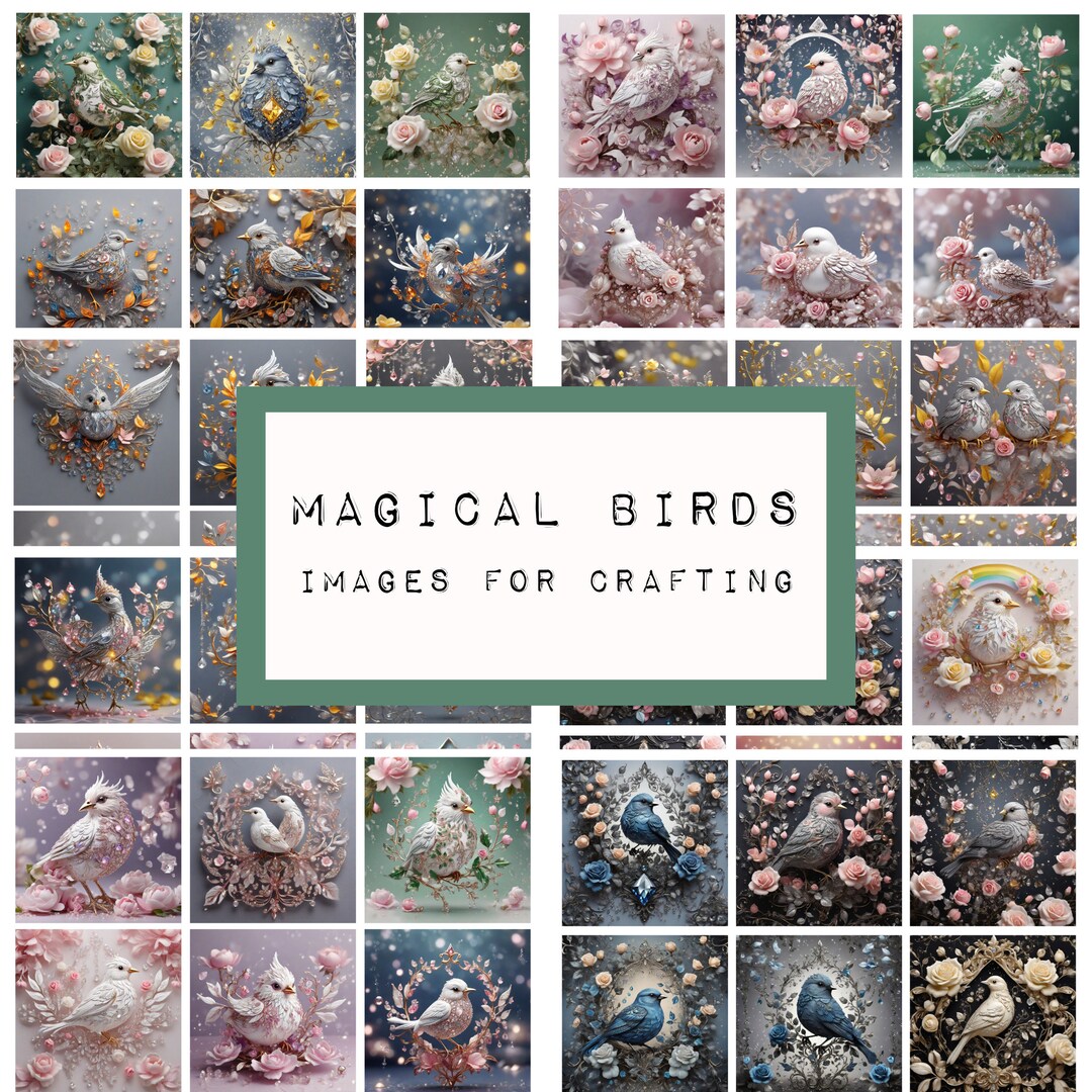 MAGICAL BIRDS AI Images for Paper Crafting, Magic, Magical Bird, Birds ...