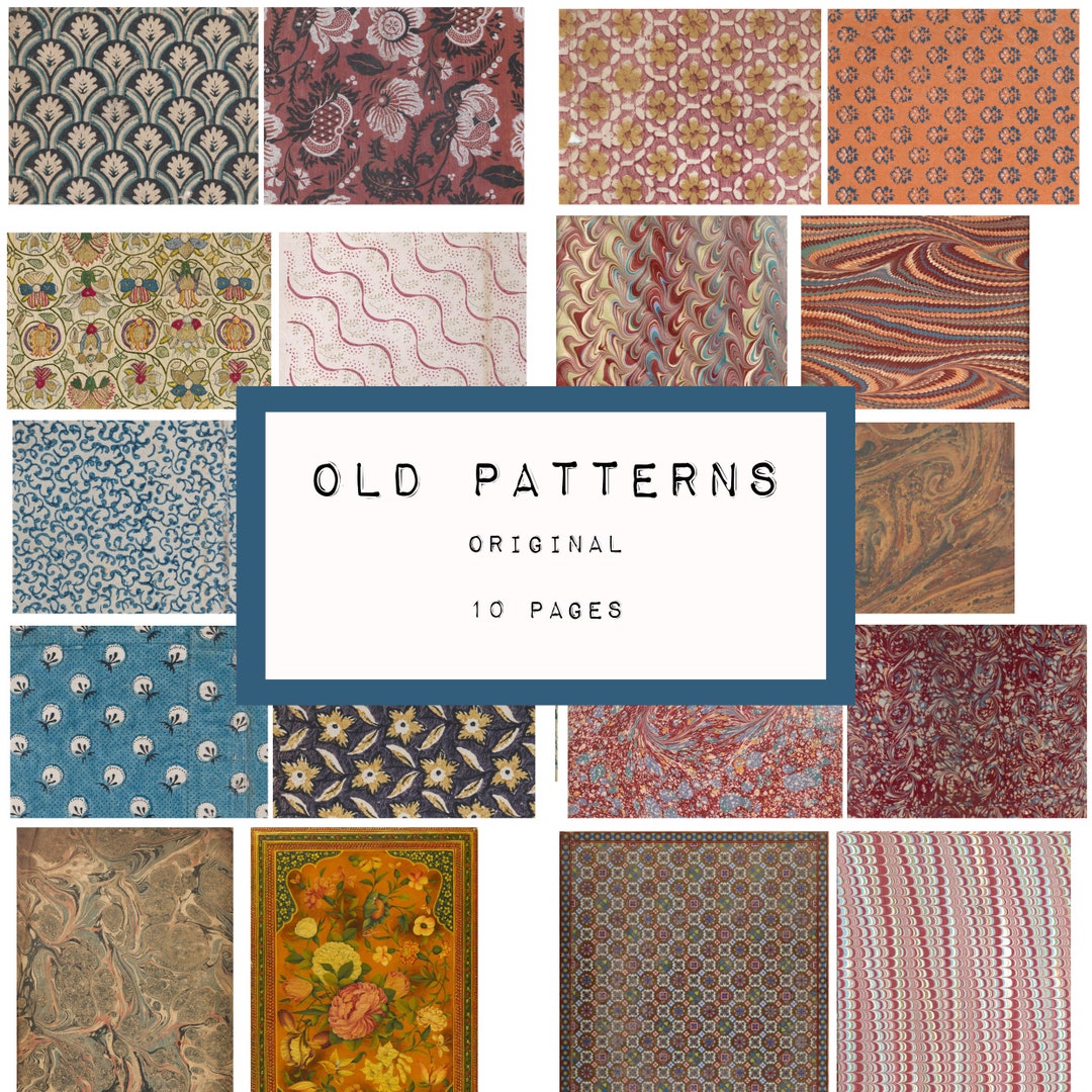 Old PATTERNS From Vintage Books, Digital JUNK Journal Printable ...