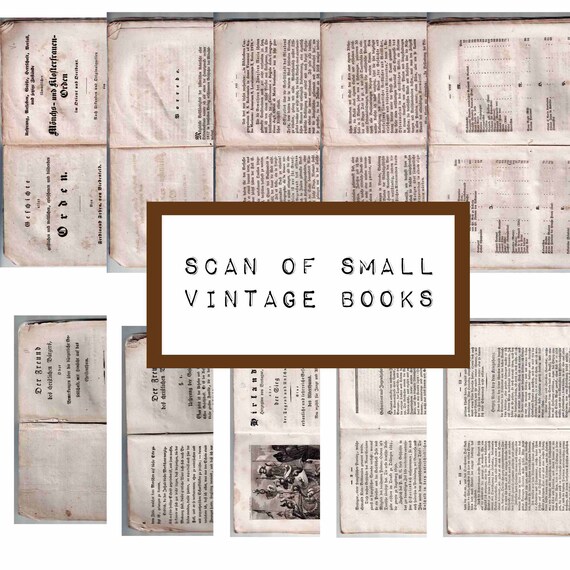 Original Scans of Small VINTAGE BOOKS Digital JUNK Journal - Etsy