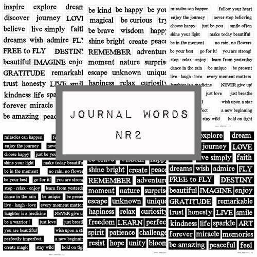 Printable Junk Journal Words Quotes Positive Affirmations - Etsy