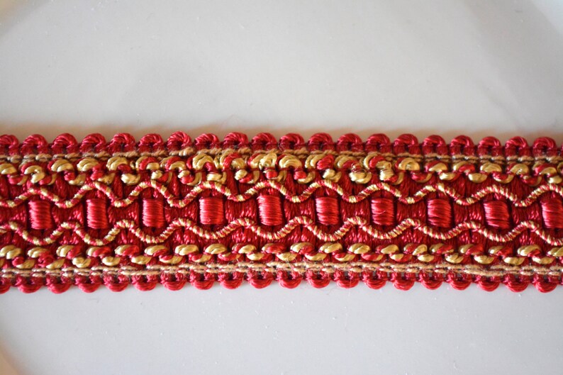 Red Border Trim,red Braided Trim,upholstery Trim Tape,pillow Trim Tape ...