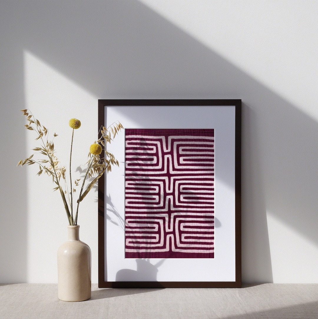 Geometric Latin American Art Design Vintage Fabric Décor - Etsy