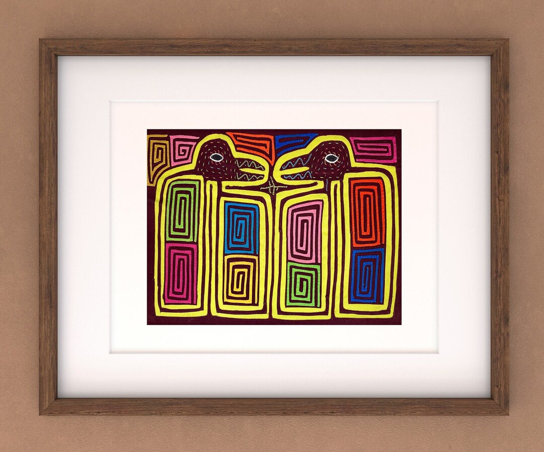 Vintage Handmade Mola/vintage Fabric Décor/unframed Fabric Wall Art ...