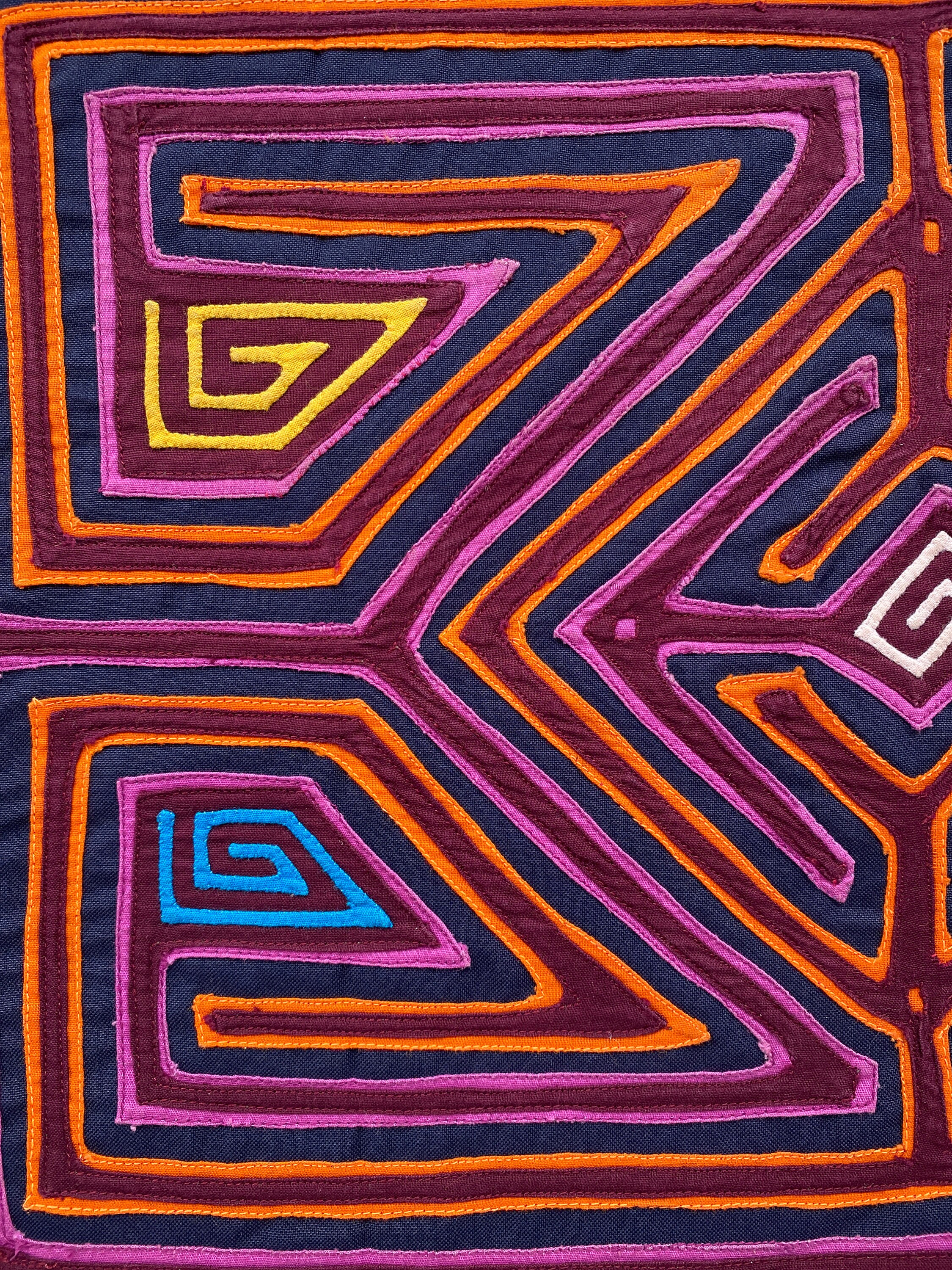 Vintage Handmade Mola/vintage Fabric Décor/unframed Fabric Wall Art ...