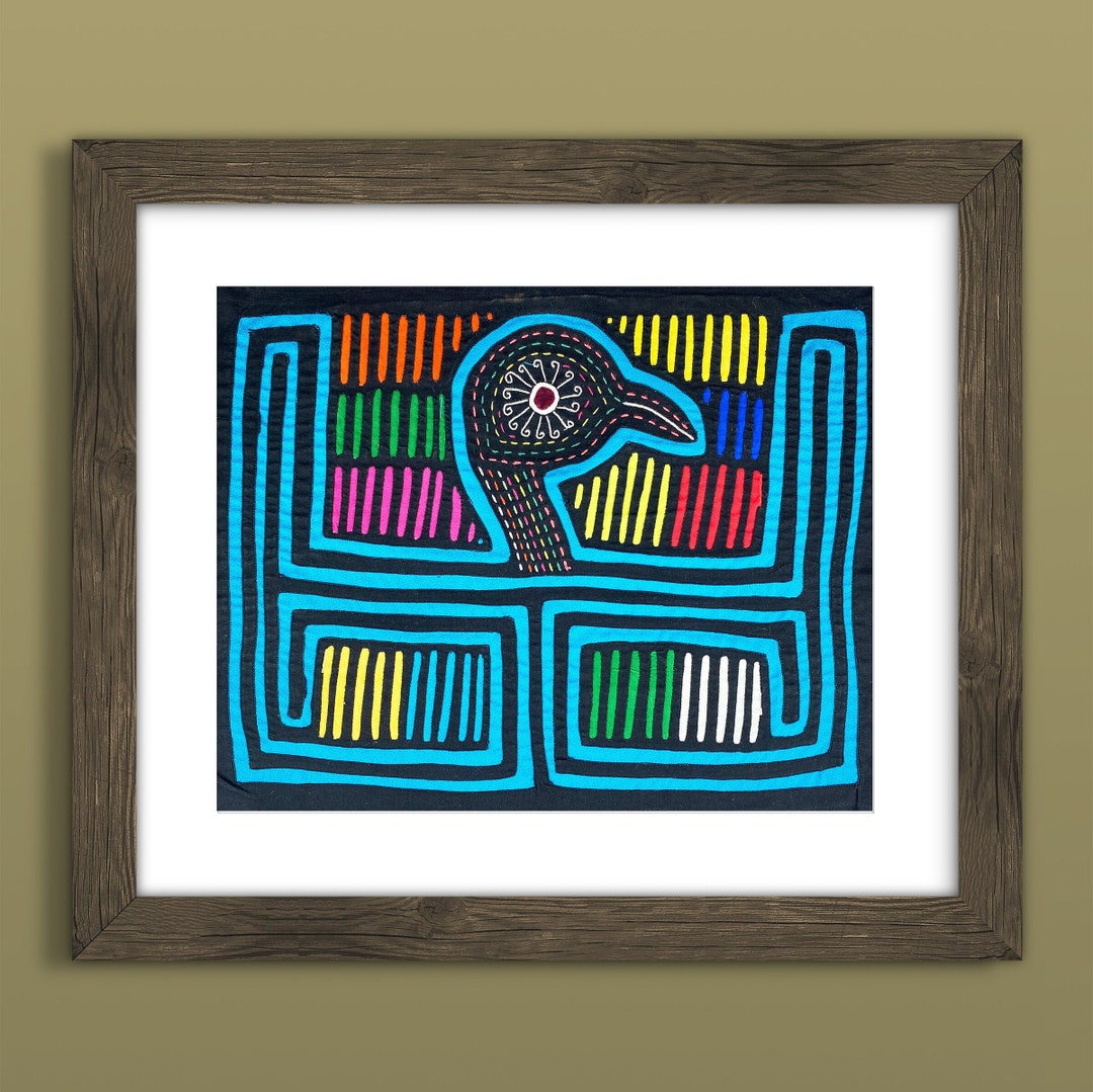 Retro Latin American Native Birds Wall Hanging Art, Indigenous ...