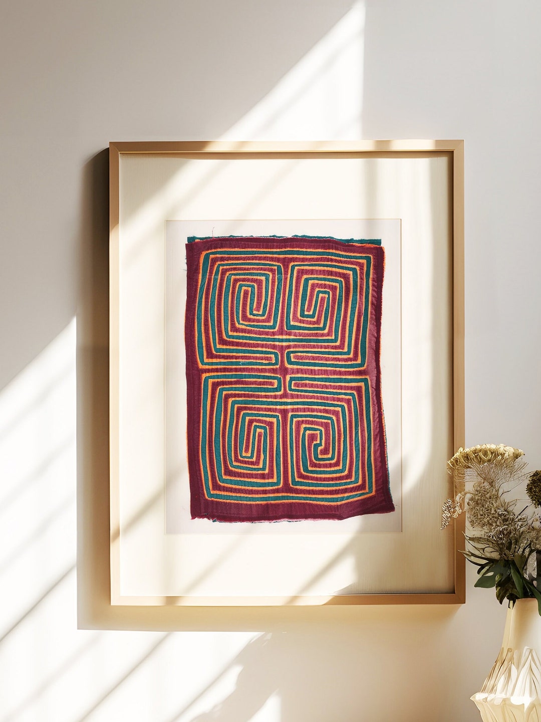 Geometric Latin American Art Design Vintage Fabric Décor - Etsy