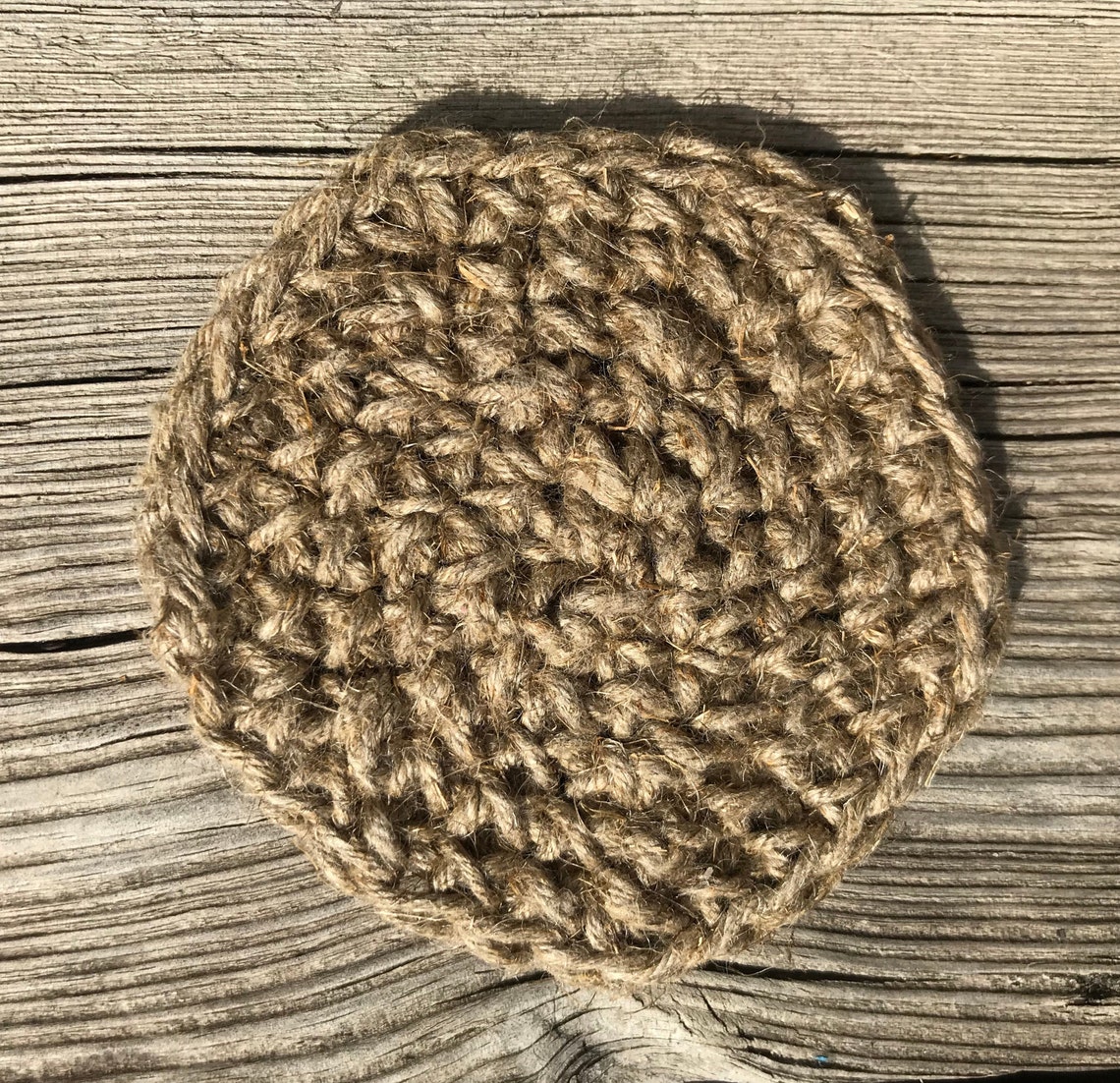 Jute Crochet Coaster - Etsy