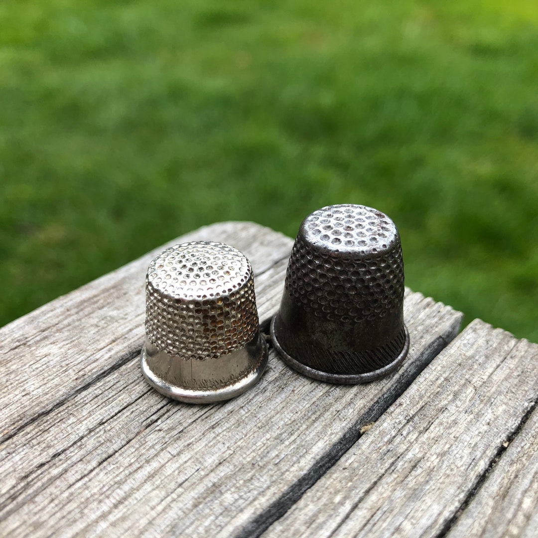 Vintage Sewing Thimble, Metal Thimble, Vintage Sewing Accessory ...