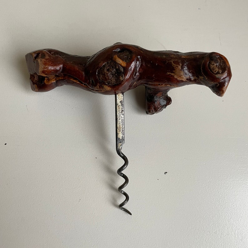 Vintage German Wooden Corkscrew, Korkenzieher, Wine Opener From Weingut ...