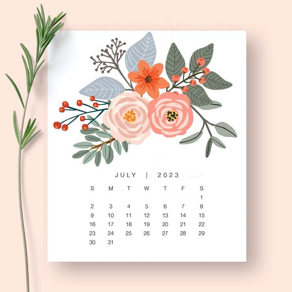 Desk Calendar - Etsy