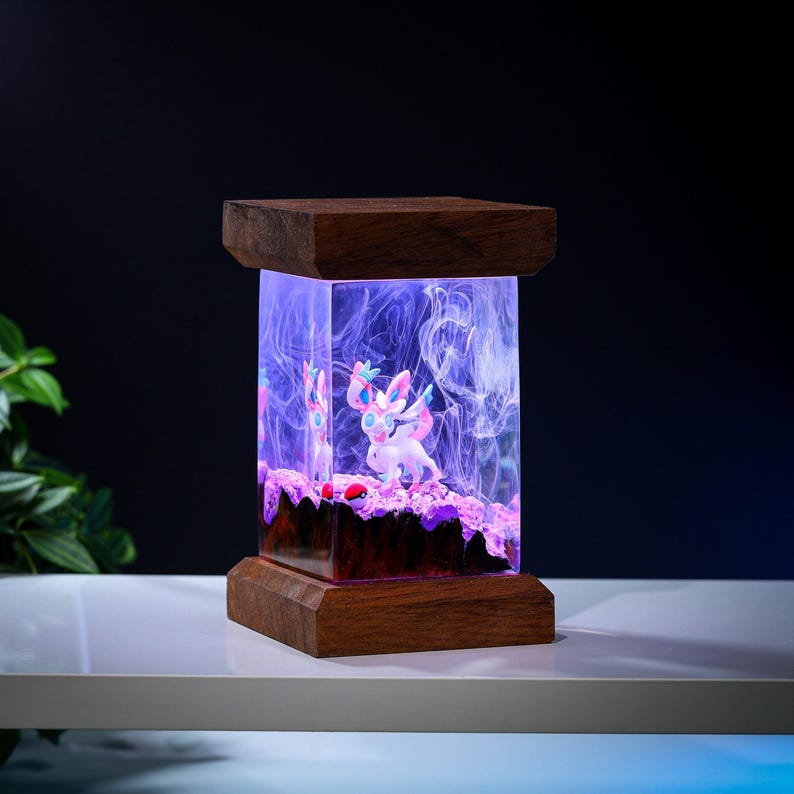 Syl.veo.n PO.KE.MON Night Light, Custom Pok.emo.n Epoxy Lamp, Gaming ...