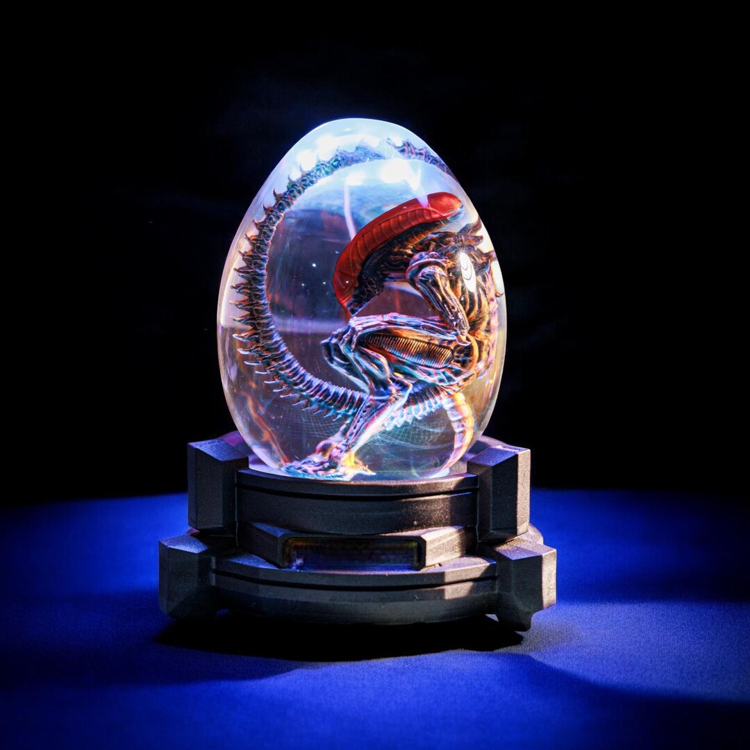 Lamp Custom Resin, Xeno.morph Egg Lamp Resin, Table Lamp, Bedside Lamp ...