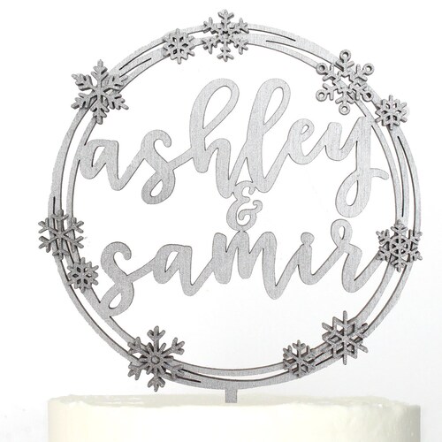 Winter Cake Topper Christmas Cake Wedding Arrangement Wedding - Etsy