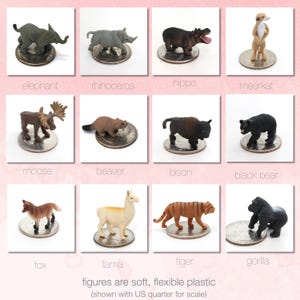 Set of Miniature Animals Choose Any Set Terrarium Supplies Teeny Tiny ...