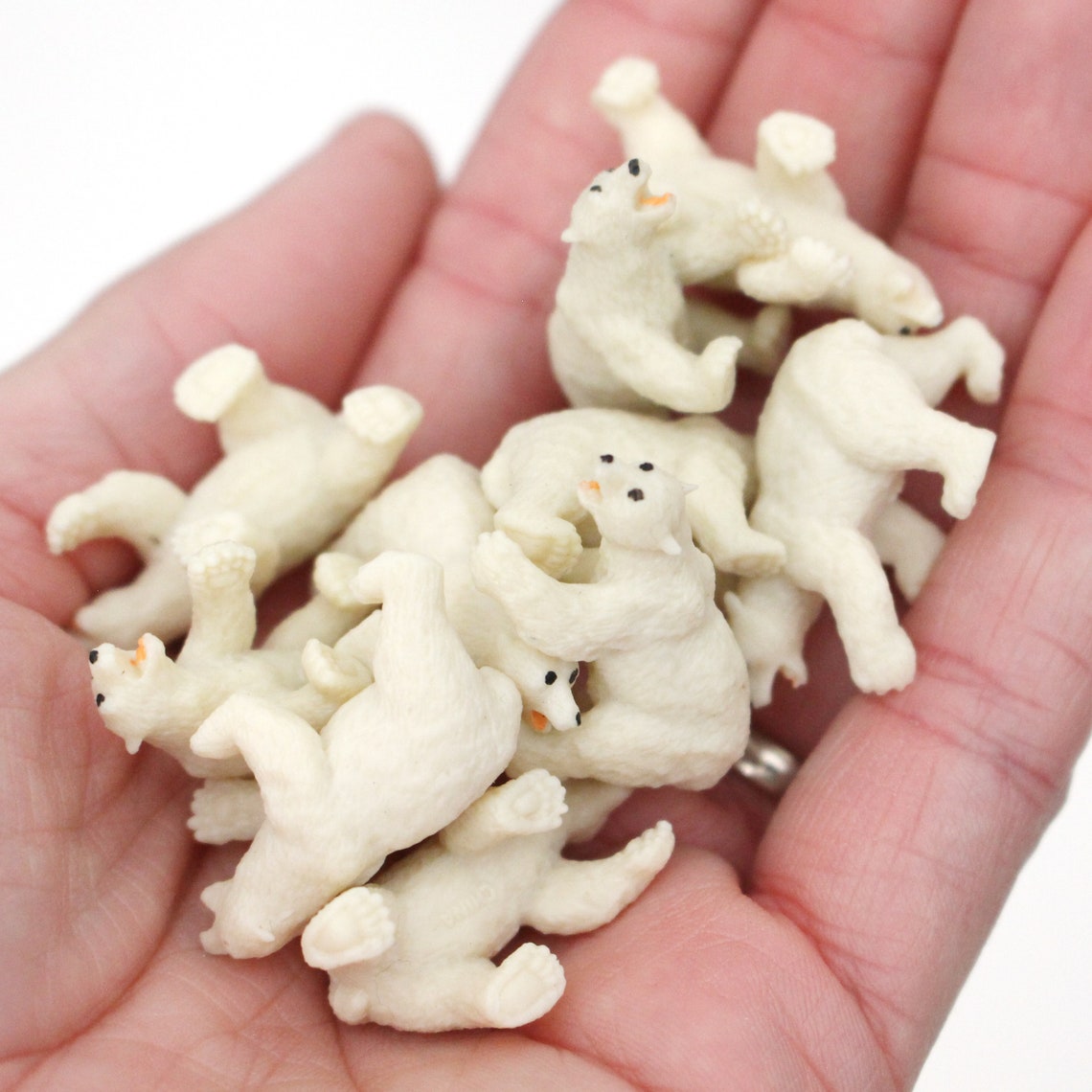 Set of Miniature Polar Bears Mini Polar Bear Terrarium - Etsy