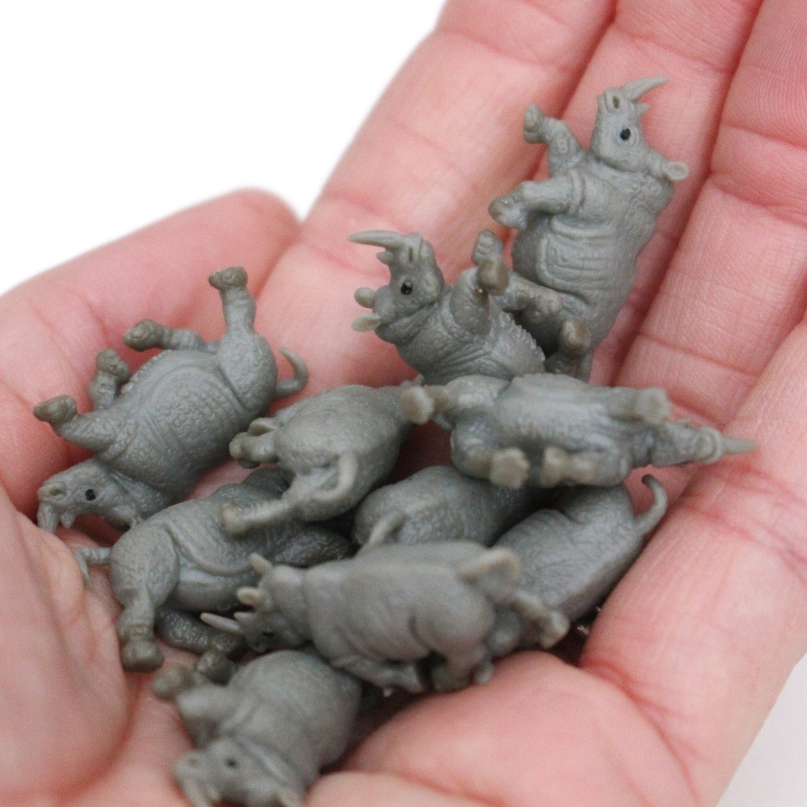 Set of Miniature Rhino Mini Rhinoceros Terrarium Supplies - Etsy
