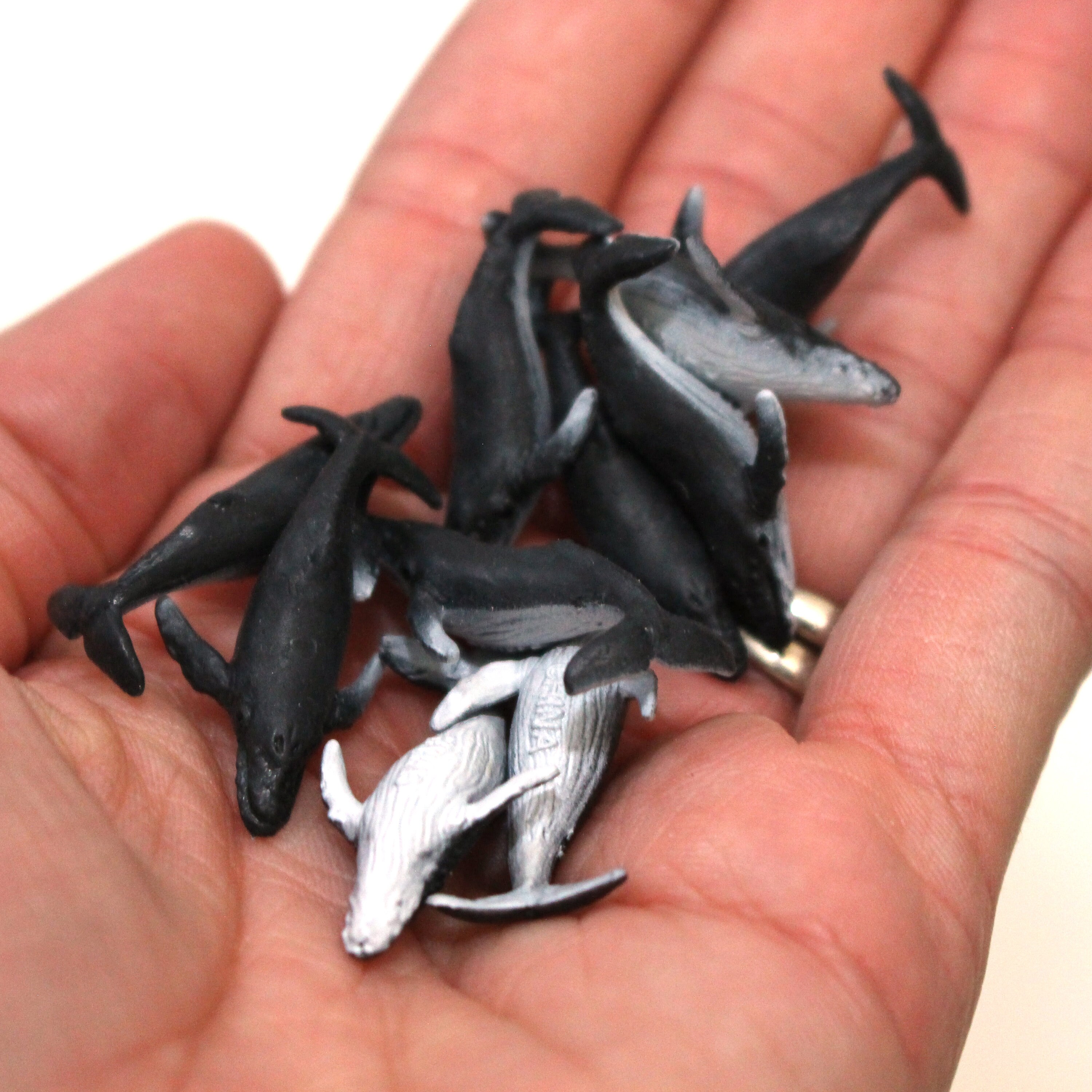 Set Of Miniature Whales Mini Humpback Whales Terrarium Etsy