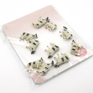 Set of Miniature Cows - Mini Cow - Terrarium Supplies - Teeny Tiny Pack ...