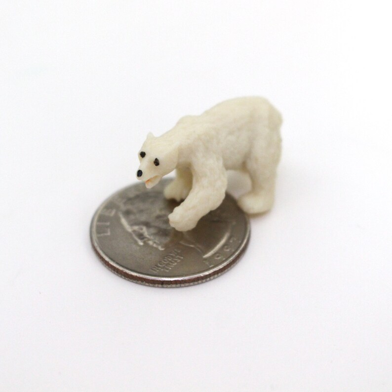 Set of Miniature Polar Bears Mini Polar Bear Terrarium - Etsy