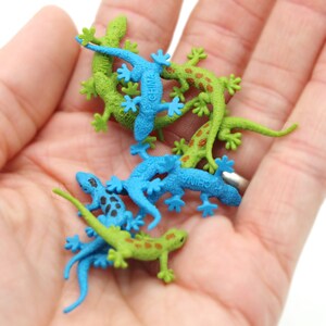 Set of Miniature Geckos - Mini Lizards - Terrarium Supplies - Teeny ...