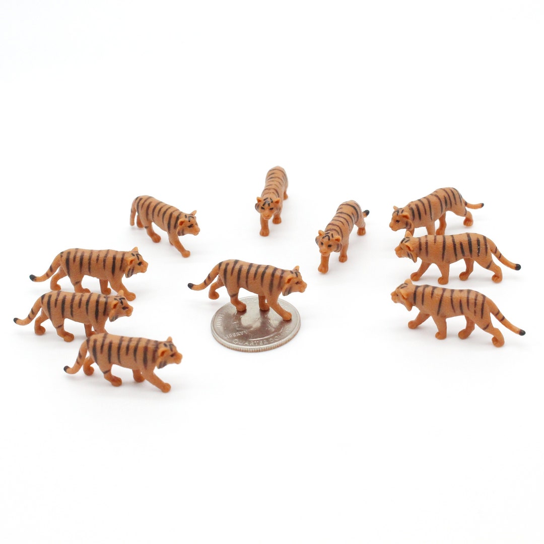 Set of Miniature Tigers - Mini Siberian Tigers - Terrarium Supplies ...