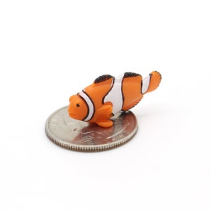 Set of Miniature Clownfish - Mini Fish - Nemo - Terrarium Supplies ...